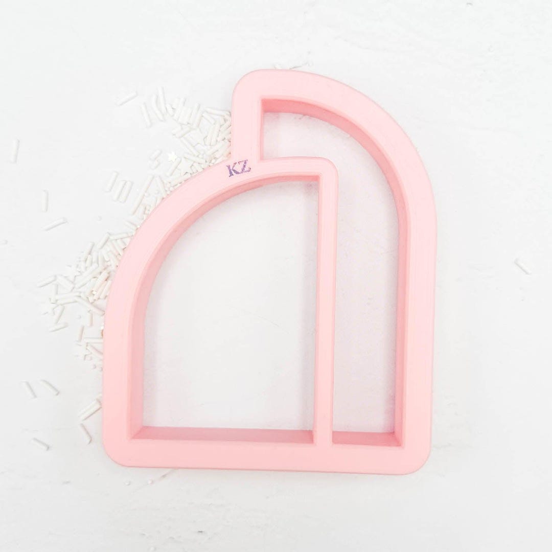 Double Half Arch Cookie Cutter, Dual Arch Plaque Cutter, Elegant Cookie ...