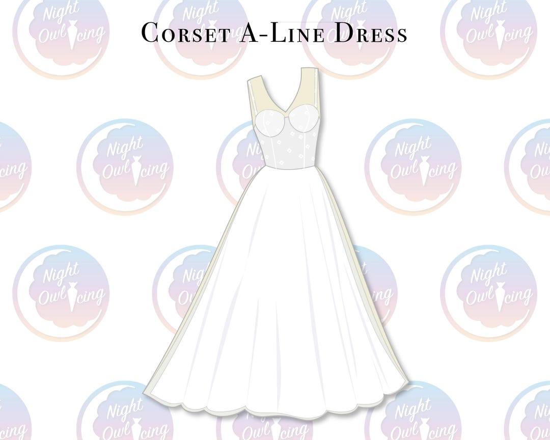 Corset A Line Dress Cookie Cutter, Bridal Shower Cutter, Elegant Gown ...