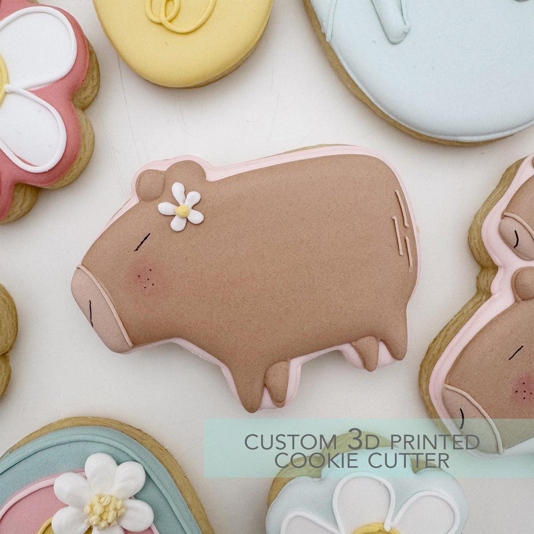 Standing Capybara Cookie Cutter, Cute Cutter, Zoo Exotic Animal Cutter ...