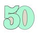 50 Cookie Cutter, 50th Birthday Cookie, Number 50 Plaque, Milestone ...