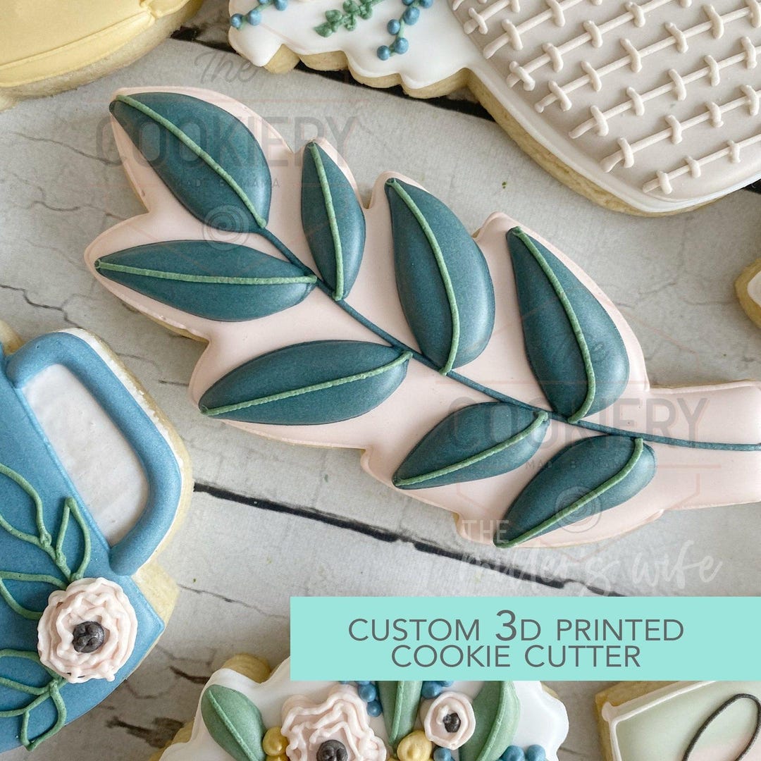 Leaf Cookie Cutter, Plant Cookie Cutter, Leafy Cutter, Greenery Cutter ...