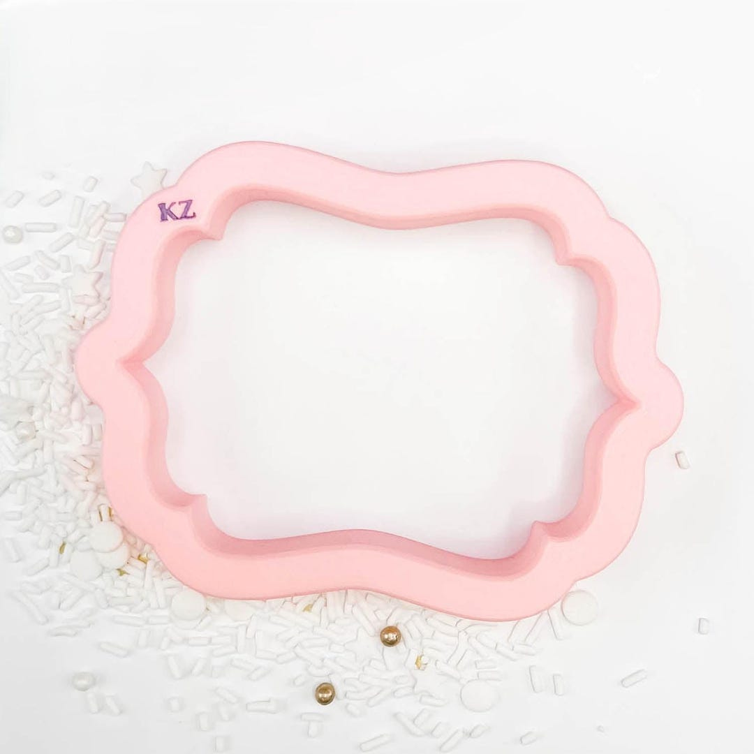 Rosie Plaque Cookie Cutter, Ornate Plaque Cutter, Vintage Frame Cookie ...