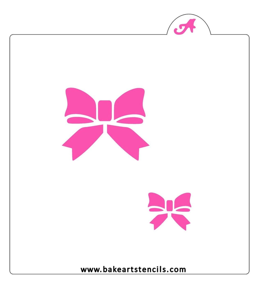 Bow Stencil, Bows Stencil, Bow Cookie Stencil - Etsy