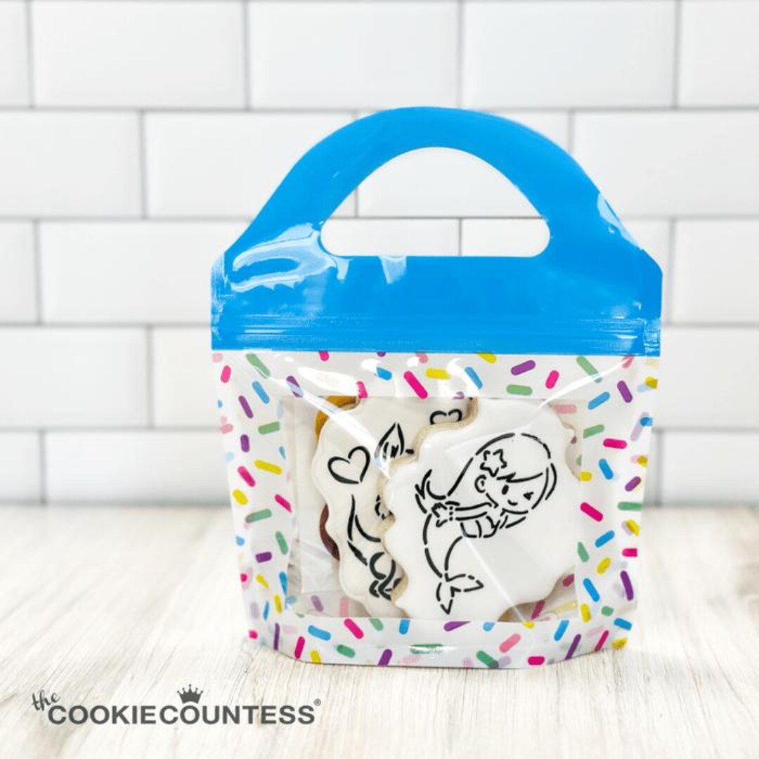Pack of 10 Sprinkle Cookie Bag, Birthday Bags, Sprinkles Cookie Bags ...