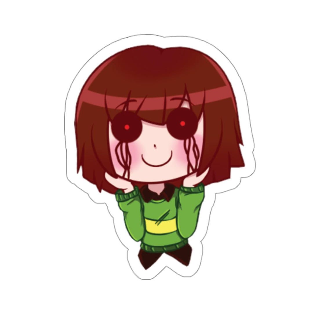 This is My Happy Face Chara Undertale Sticker - Etsy