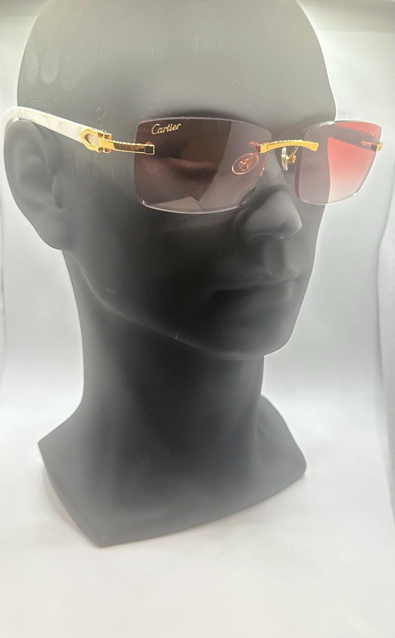 Authentic Cartier Buffalo Horn Glasses Luxury Buffs Sunglasses Designer ...