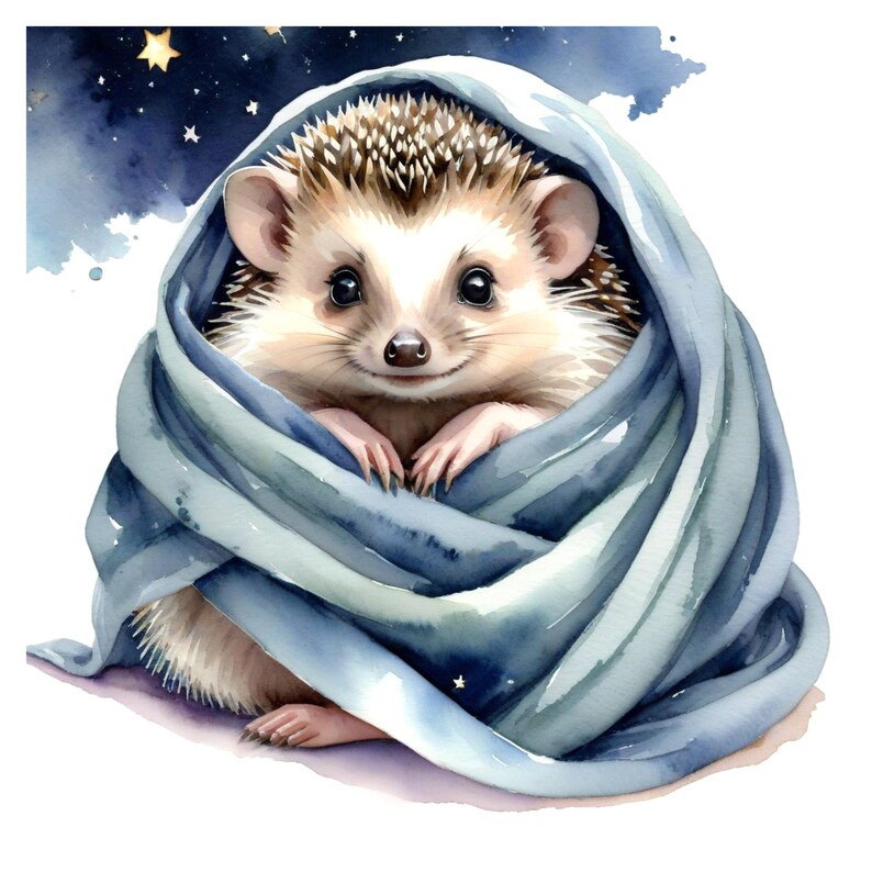 100+ Cute Hedgehog Watercolor Clip Art Bundle, High Quality Art, Full ...