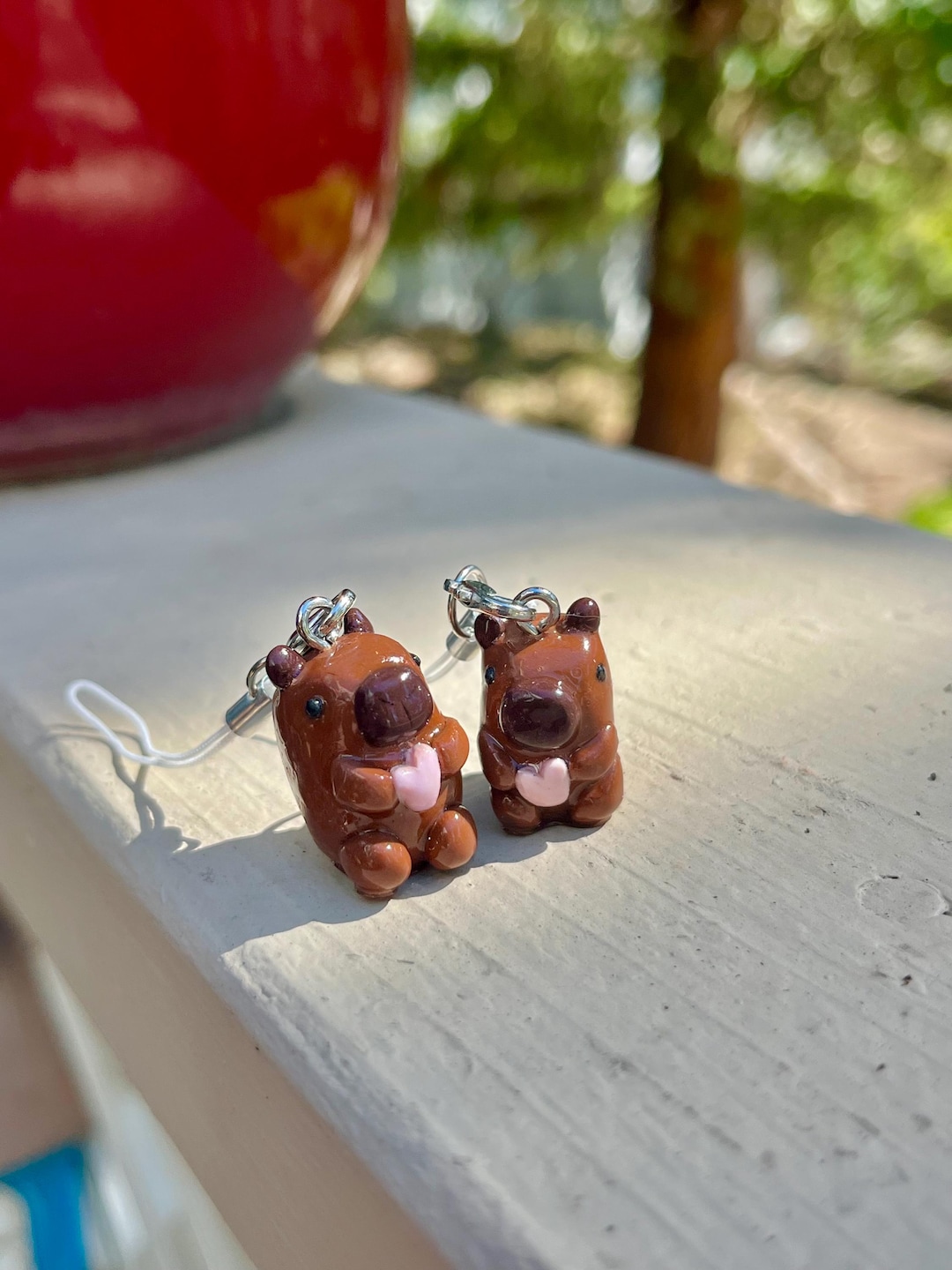 Capybara Handmade Keychain | Polymer Clay | Phone Charm | Bag Charm - Etsy