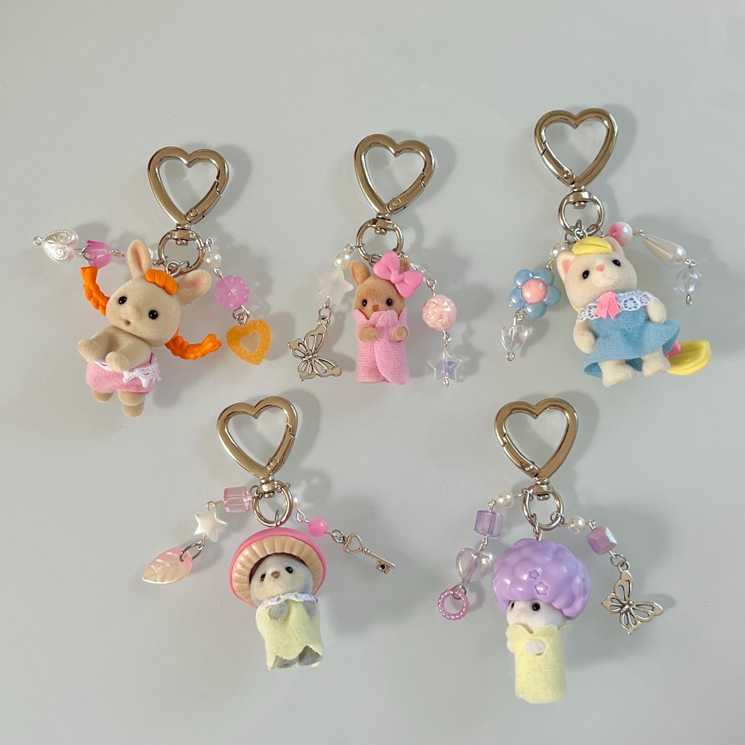 Cute Keychains Trinkets | Calico | Critter Keychain | Aesthetic ...