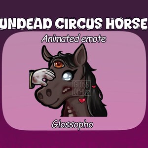 Undead Circus Horse Emote Horse Pet Emote Perfect for Twitch, Discord ...