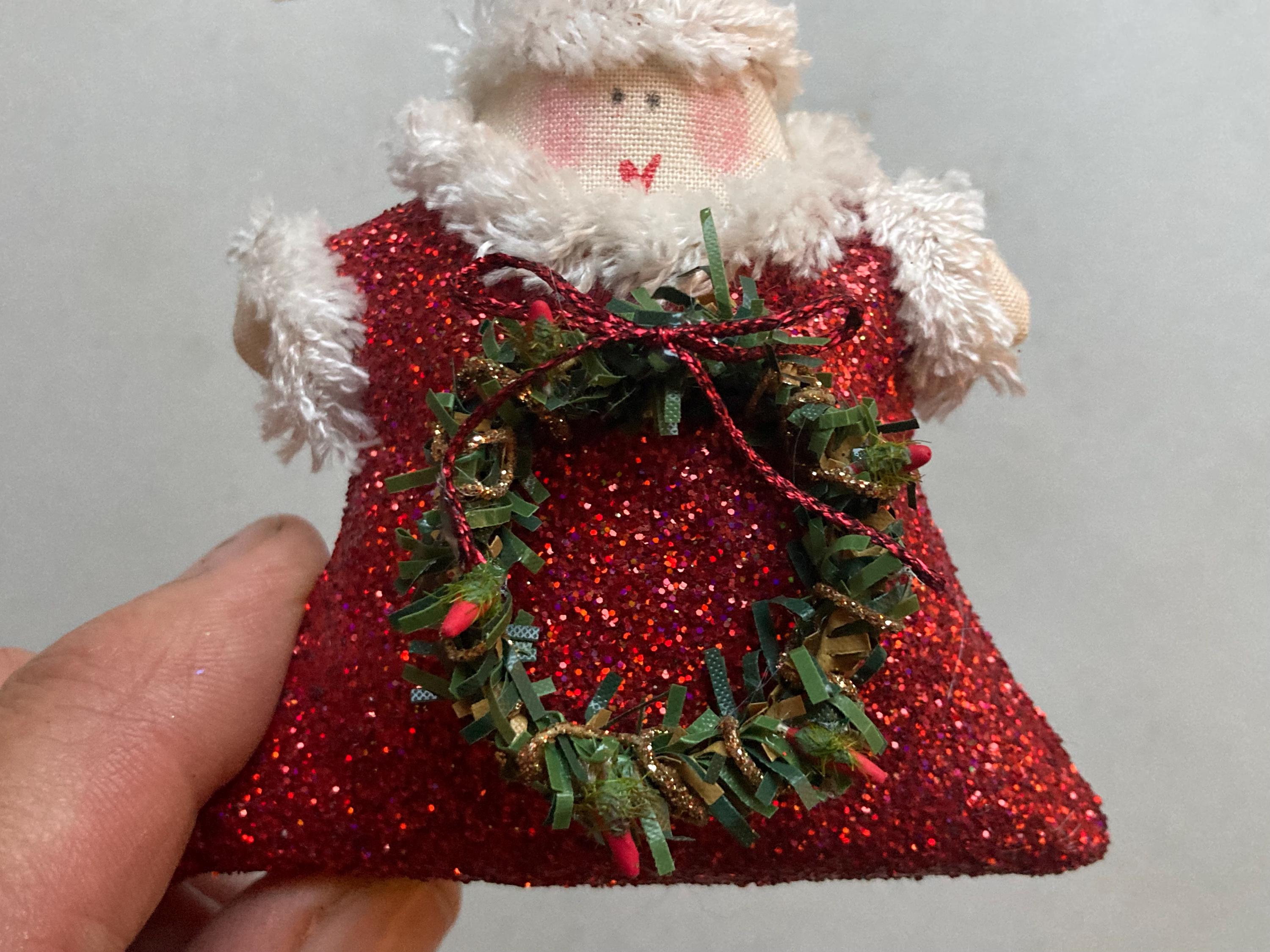 Red Santa Ornament - Etsy