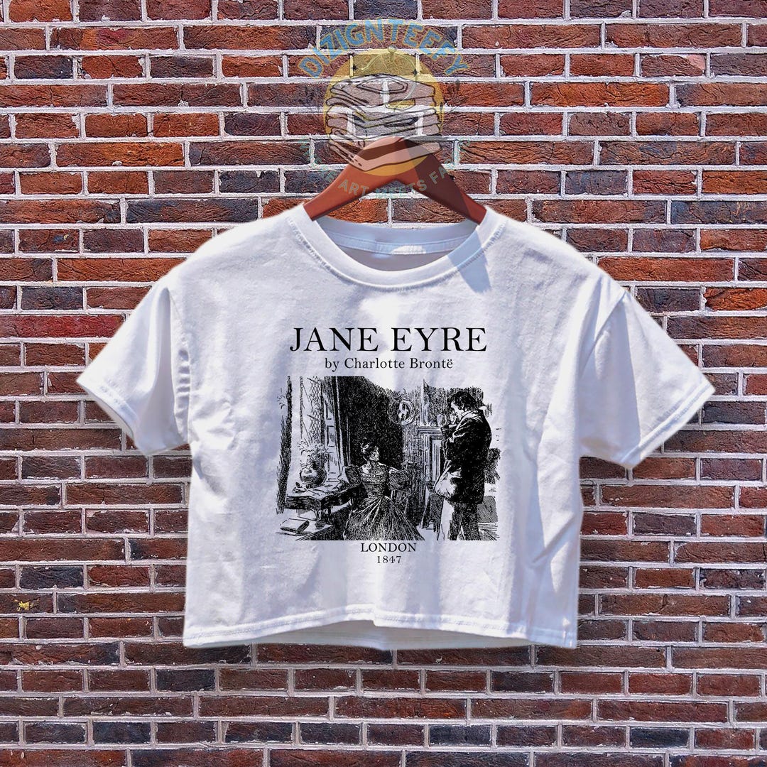 Vintage Graphic Jane Eyre Crop Top Book Shirt Vintage Books Shirt Jane ...