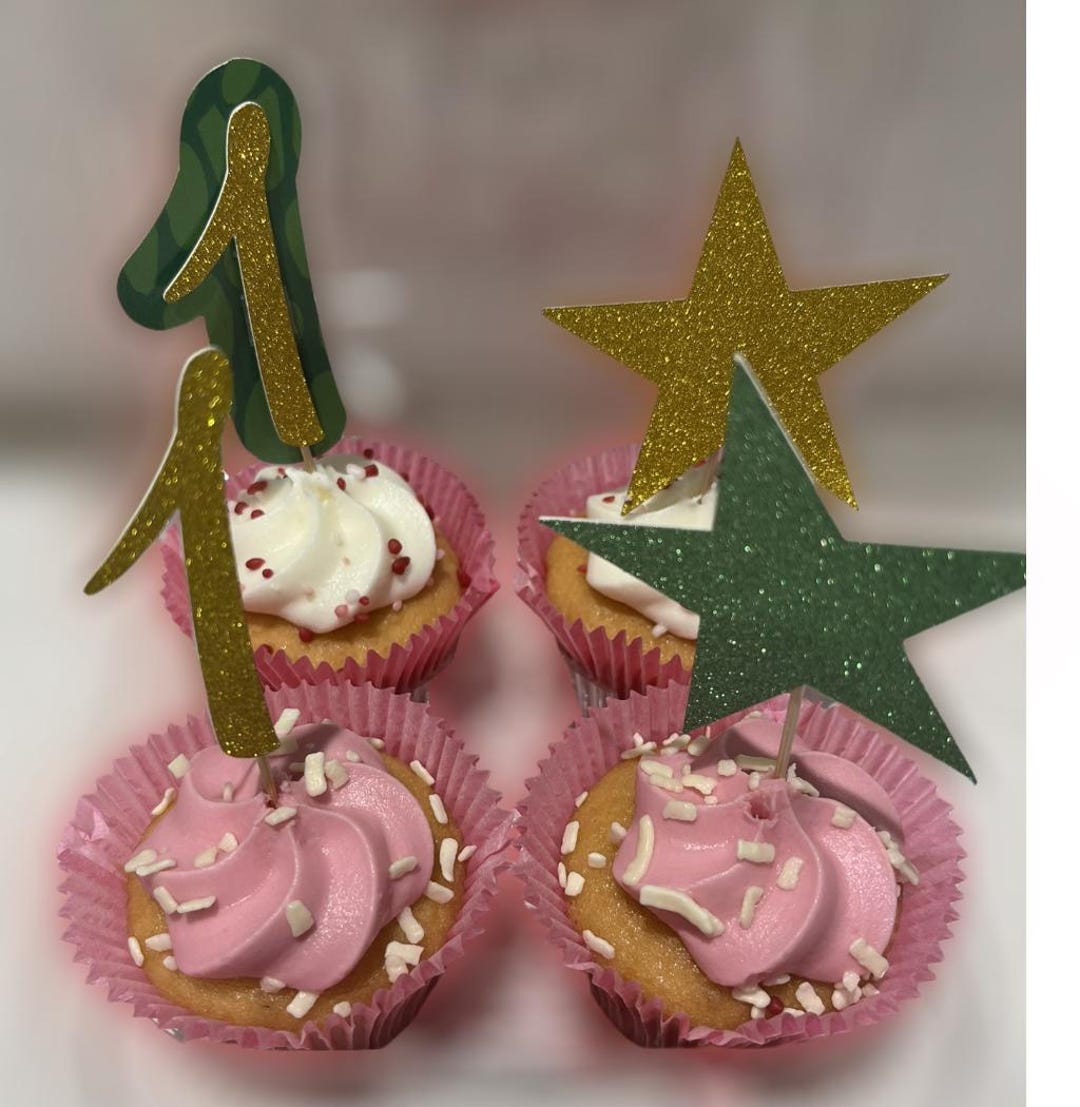 Cake Topper Birthday Bundle Pack Cup Cake Topper Personalised Bundle ...