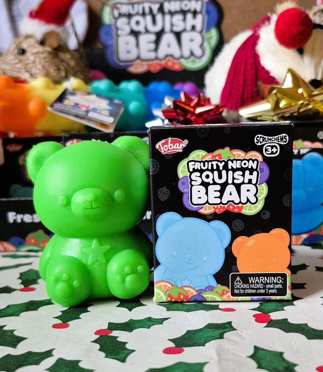 Fruity Neon Squishy Bear – Squeeze, Squish, and Sniff the Fun! - Etsy