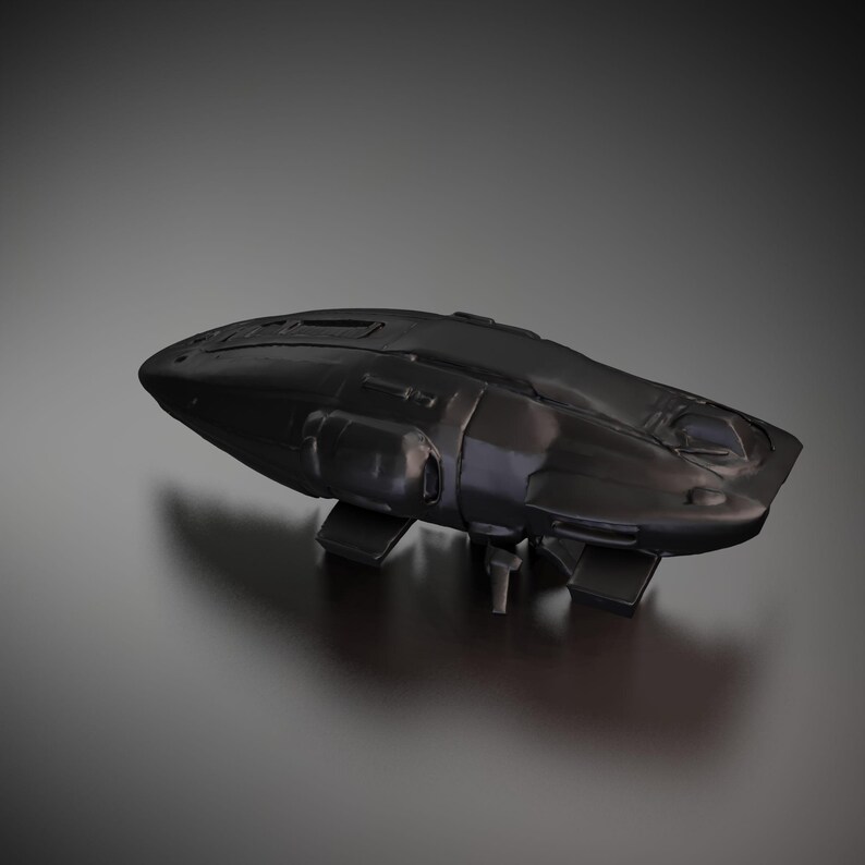 Alien Ship - 3D Printed Model | Custom Size & Color | LED Option ...
