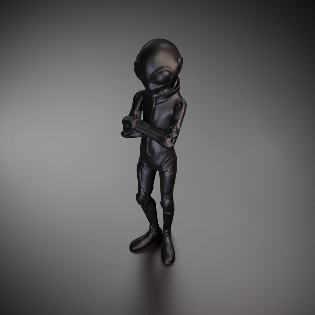 Alien in Suit - 3D Printed Model | Custom Size & Color | LED Option ...