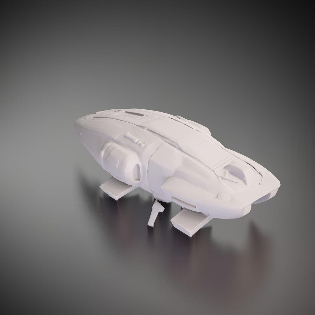 Alien Ship - 3D Printed Model | Custom Size & Color | LED Option ...