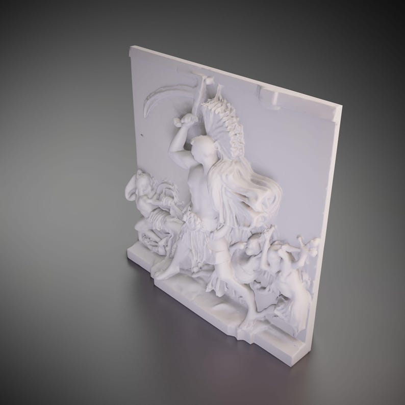 Gladiator Relief - 3D Printed Model | Custom Size & Color | LED Option ...