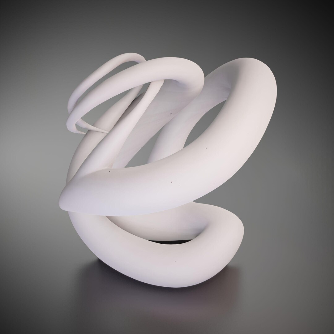 Abstract Shape - 3D Printed Model | Custom Size & Color | LED Option ...