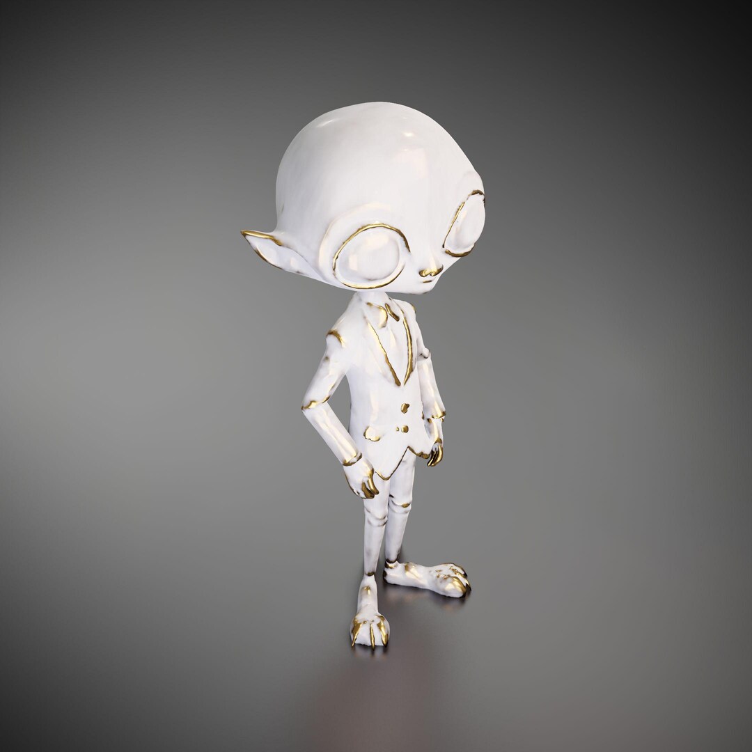 Alien in Suit - 3D Printed Model | Custom Size & Color | LED Option ...