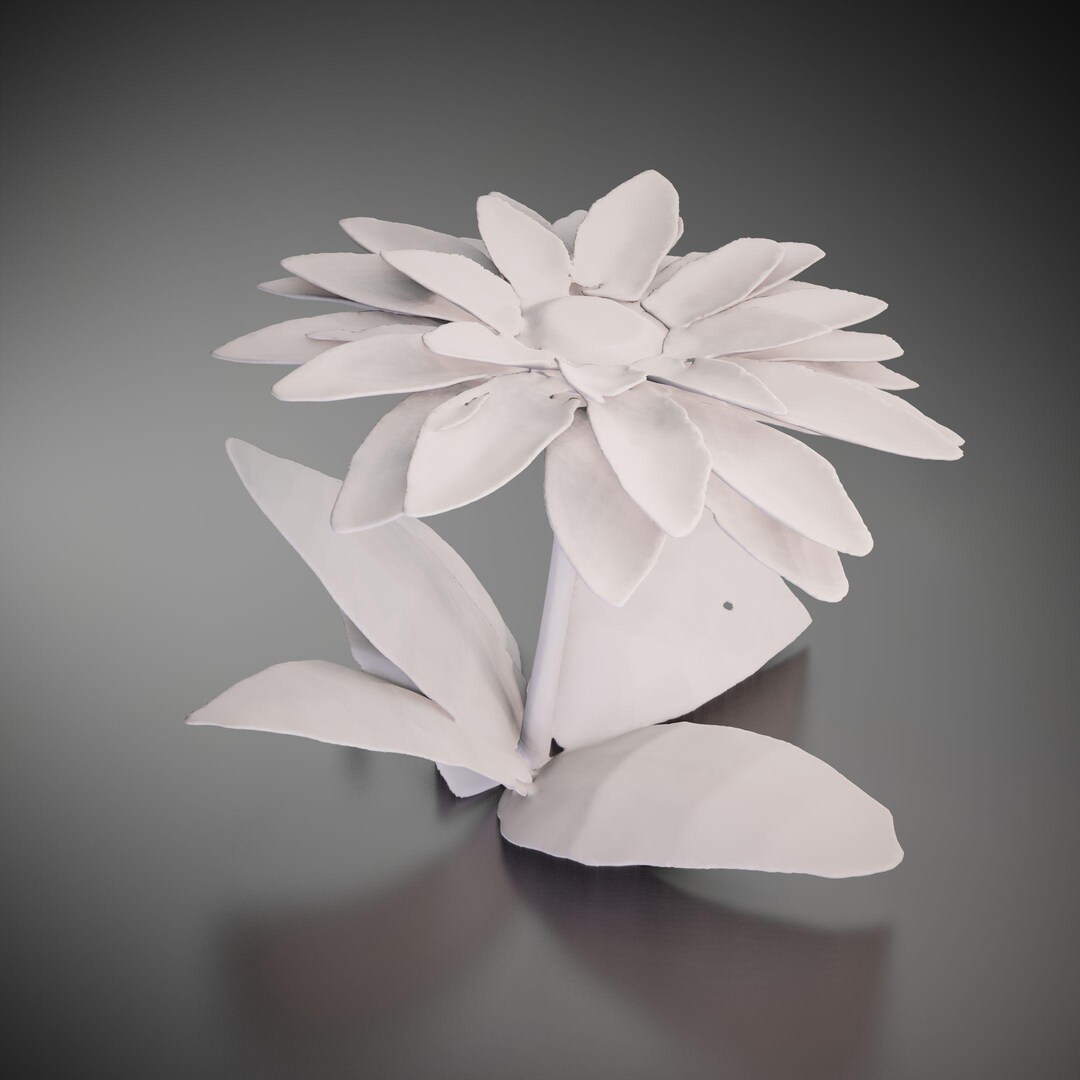 Daisy - 3D Printed Model | Custom Size & Color | LED Option | Pendant ...