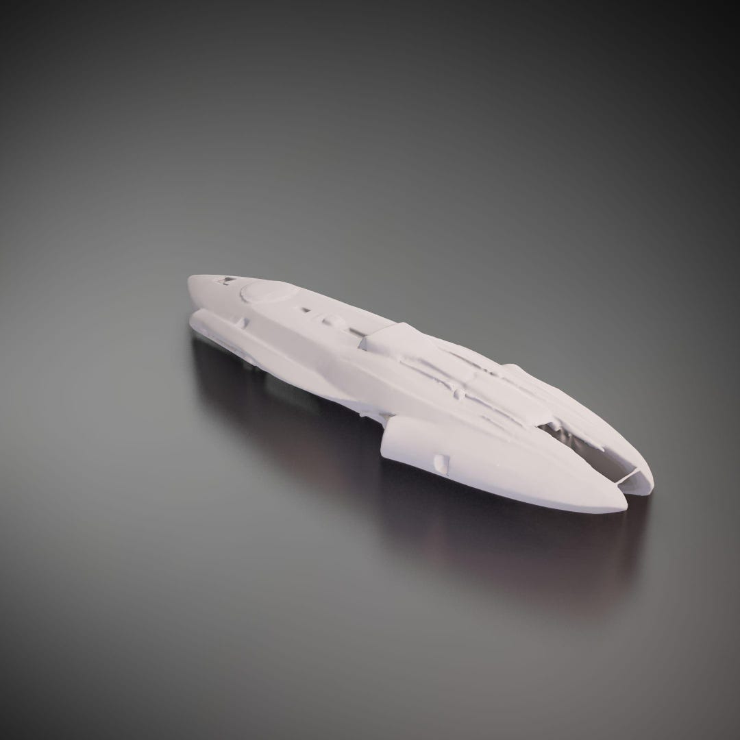 Alien Ship - 3D Printed Model | Custom Size & Color | LED Option ...