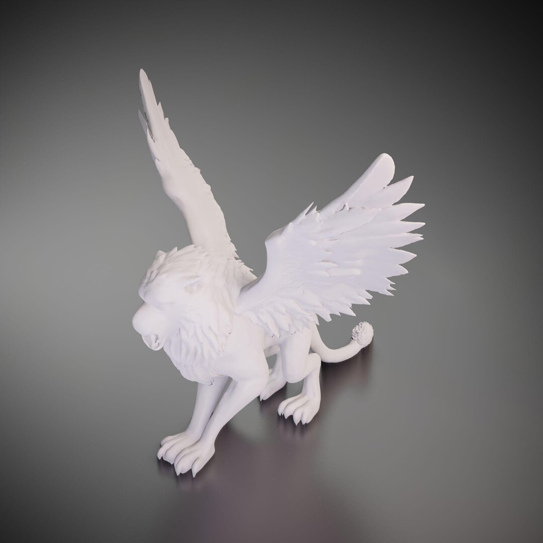 Griffin - 3D Printed Model | Custom Size & Color | LED Option | Pendant ...