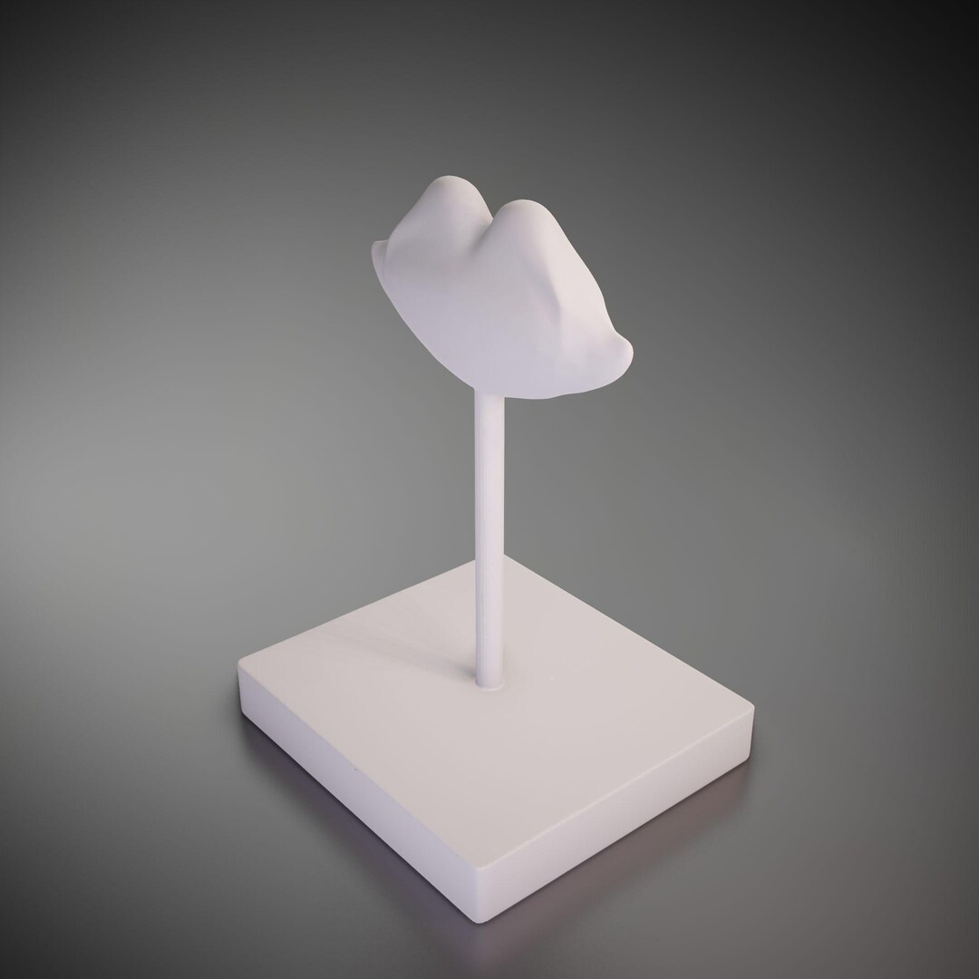 Lips on Stand - 3D Printed Model | Custom Size & Color | LED Option ...
