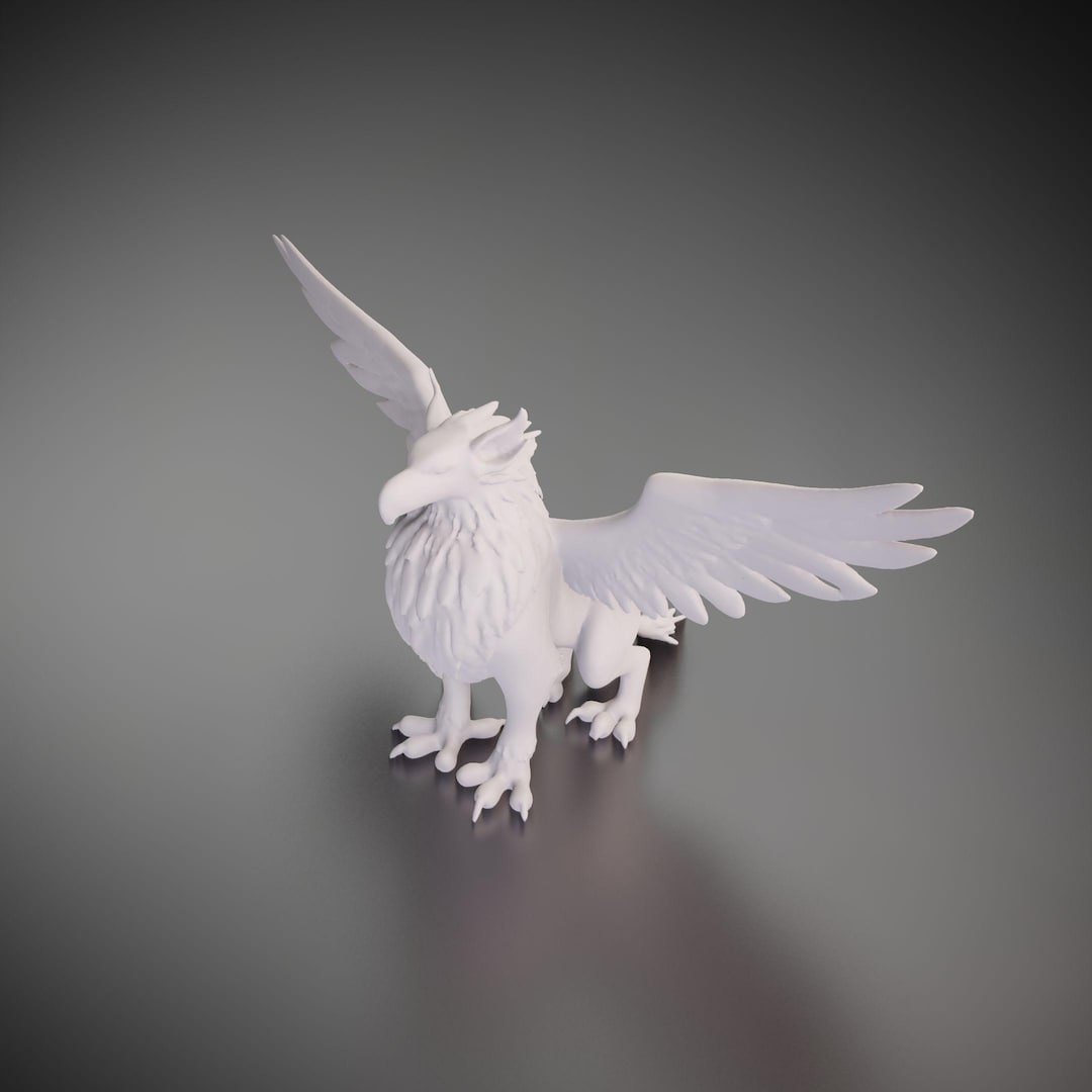 Griffin - 3D Printed Model | Custom Size & Color | LED Option | Pendant ...
