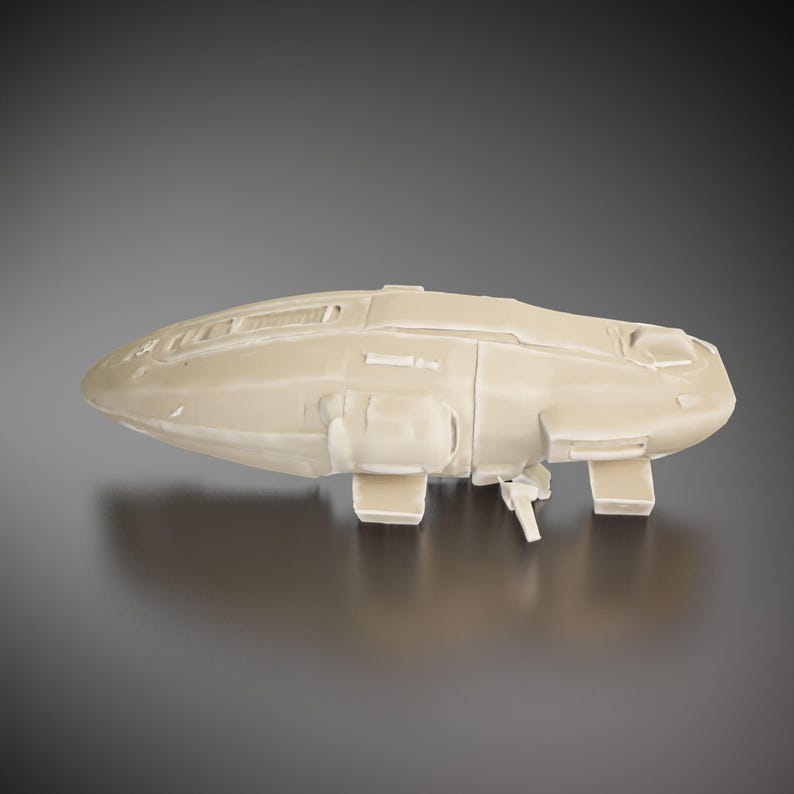 Alien Ship - 3D Printed Model | Custom Size & Color | LED Option ...