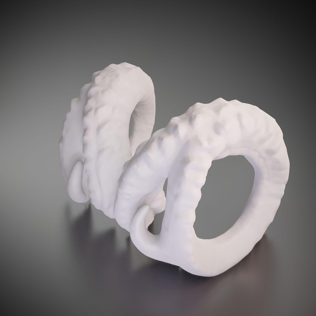 Horns - 3D Printed Model | Custom Size & Color | LED Option | Pendant ...