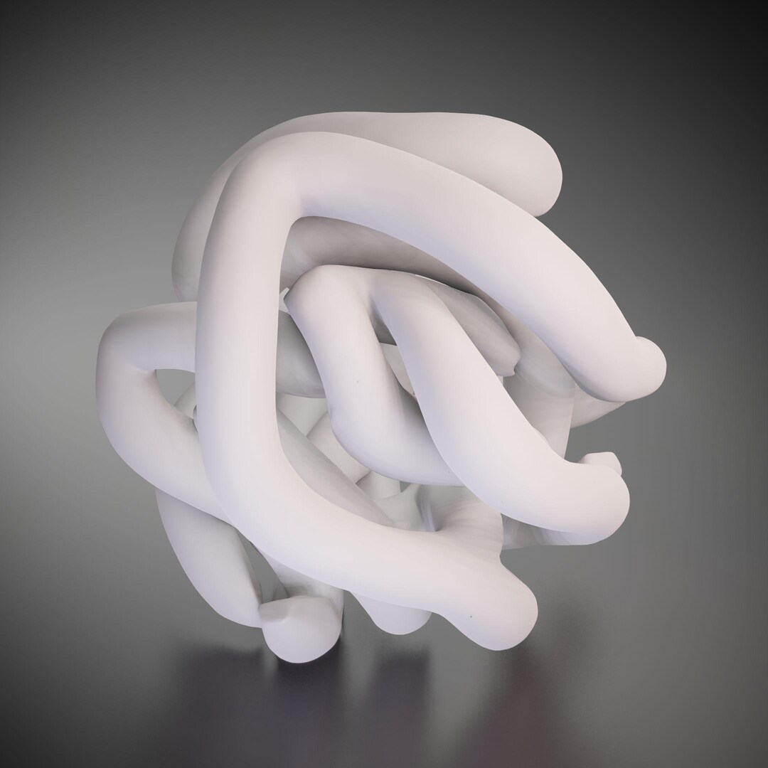 Abstract Shape - 3D Printed Model | Custom Size & Color | LED Option ...