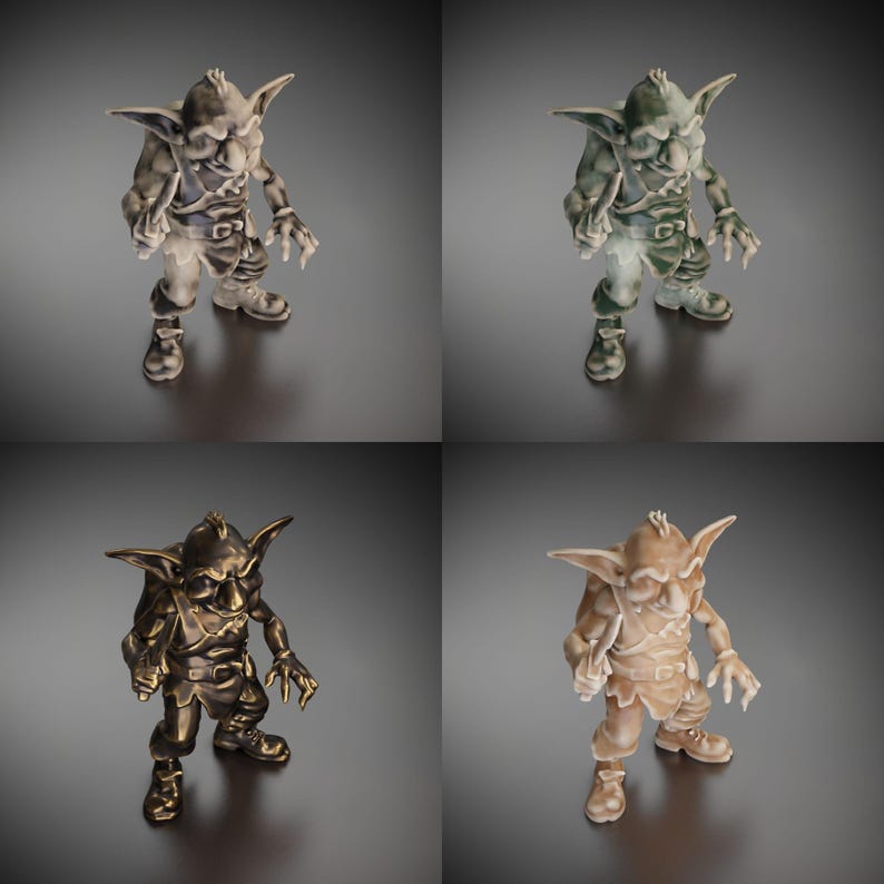 Goblin - 3D Printed Model | Custom Size & Color | LED Option | Pendant ...