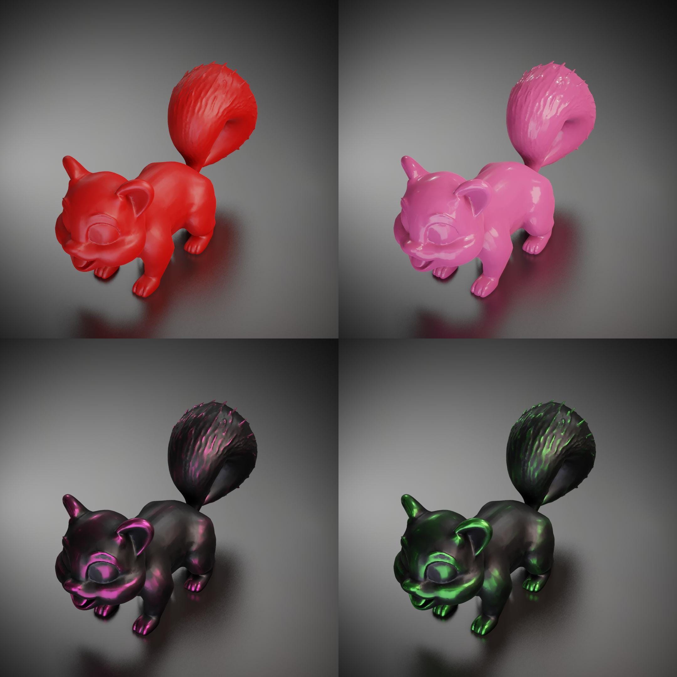 Skunk - 3D Printed Model | Custom Size & Color | LED Option | Pendant ...