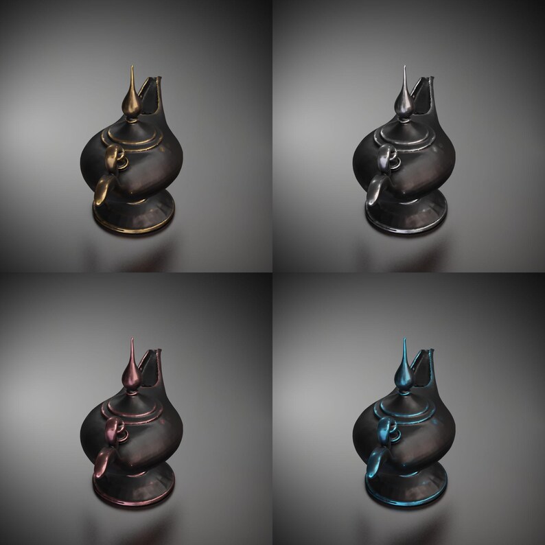 Jin Lamp - 3D Printed Model | Custom Size & Color | LED Option ...