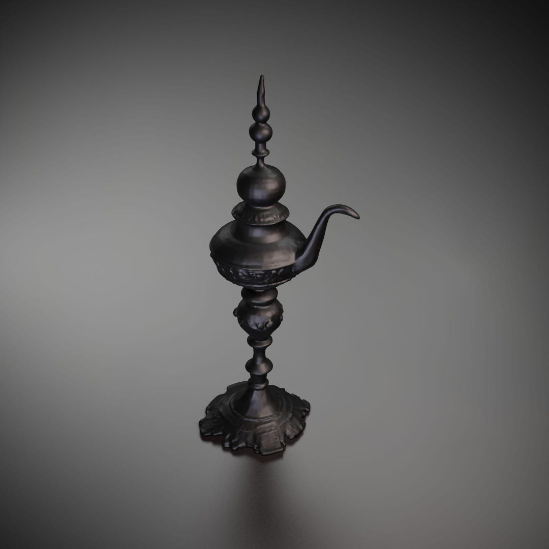 Jin Lamp - 3D Printed Model | Custom Size & Color | LED Option ...