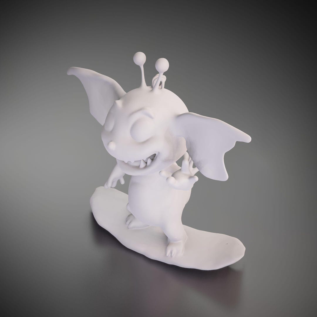 Rocking Alien - 3D Printed Model | Custom Size & Color | LED Option ...