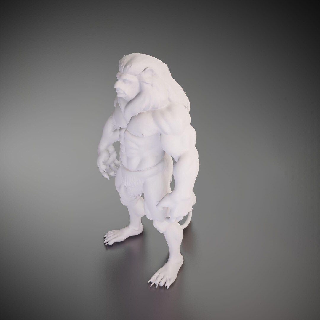 Human With Animal Bod - 3D Printed Model | Custom Size & Color | LED ...