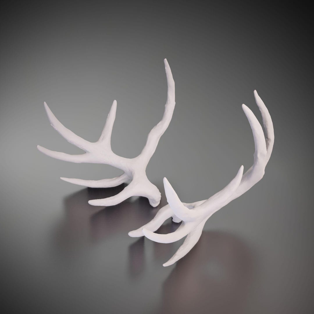 Antlers - 3D Printed Model | Custom Size & Color | LED Option | Pendant ...