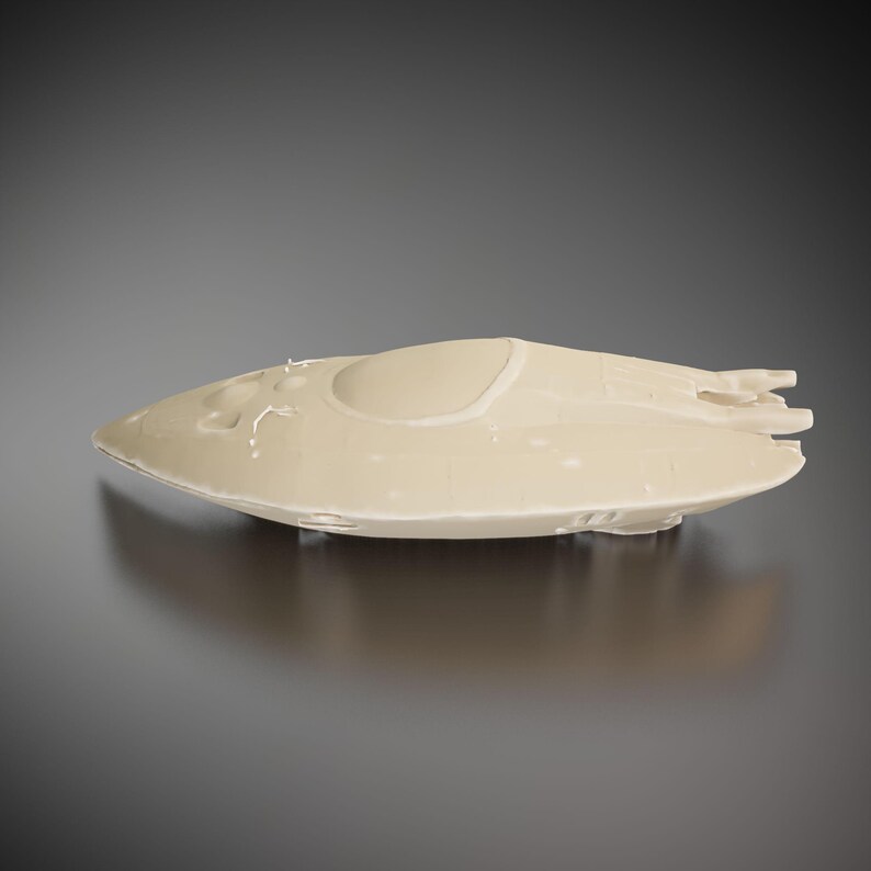 Alien Ship - 3D Printed Model | Custom Size & Color | LED Option ...