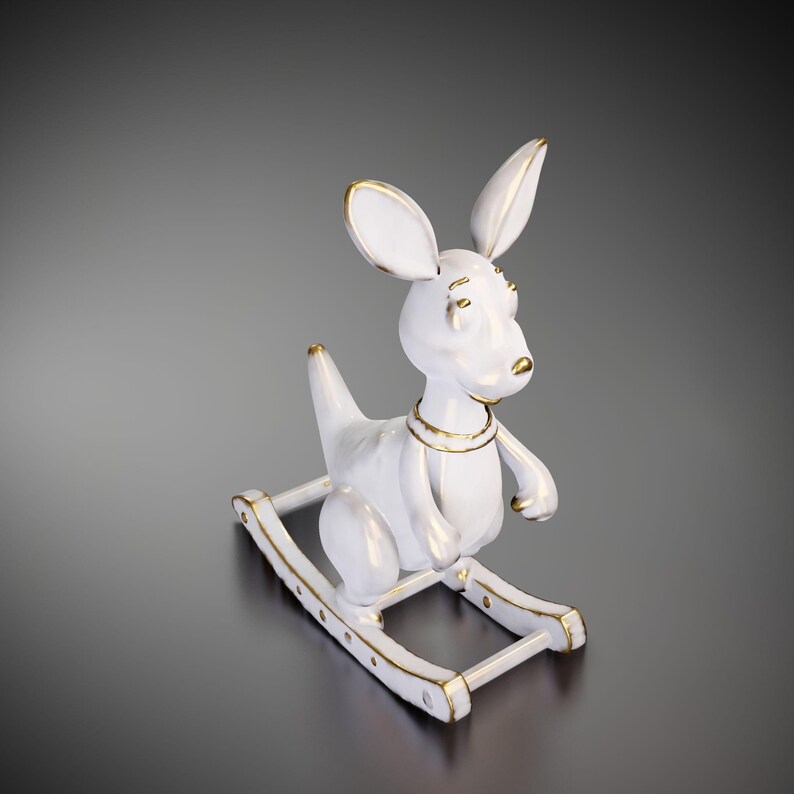 Rocking Kangaroo - 3D Printed Model | Custom Size & Color | LED Option ...