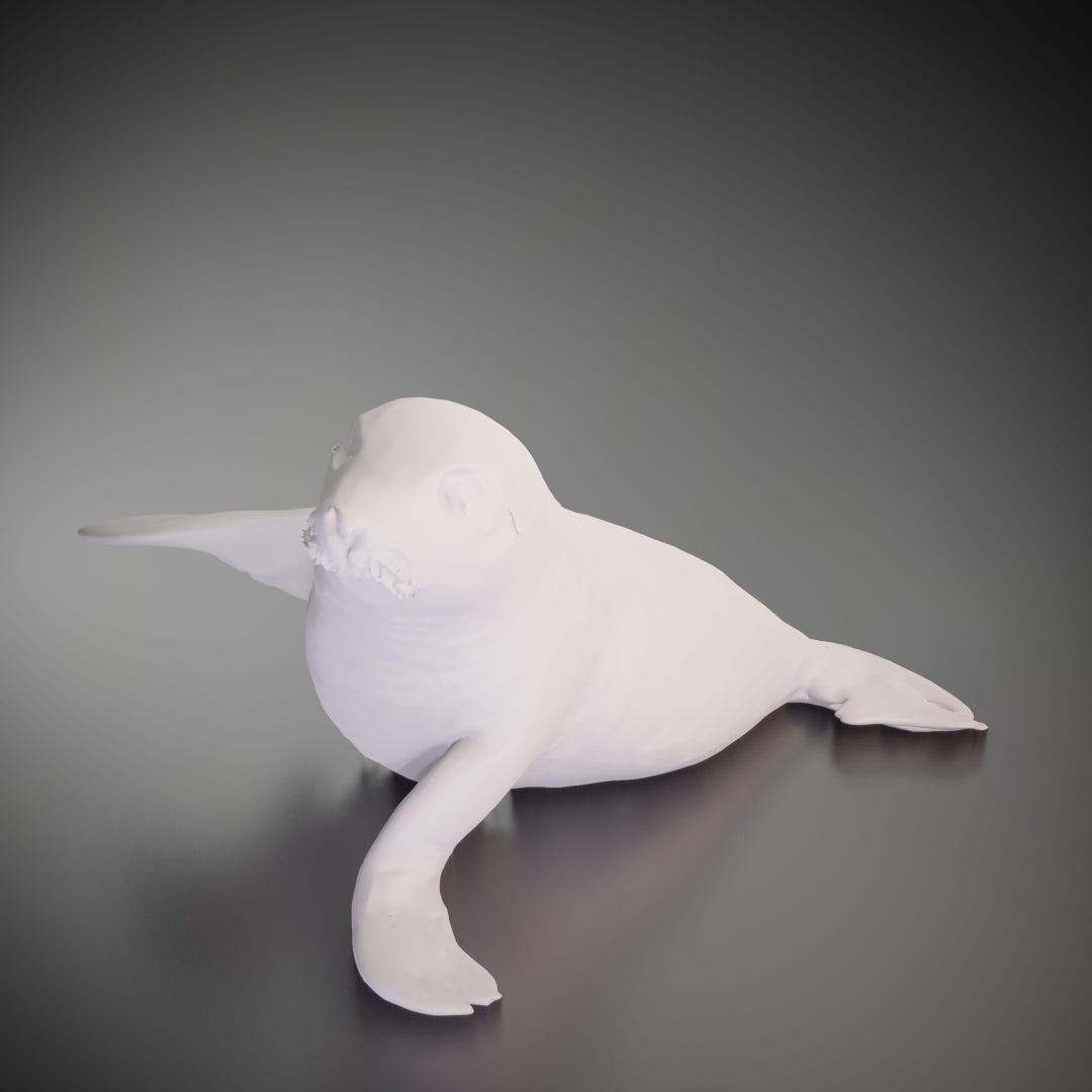 Seal - 3D Printed Model | Custom Size & Color | LED Option | Pendant or ...