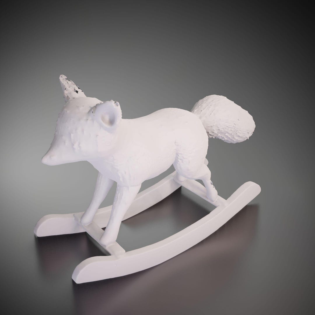 Rocking Fox - 3D Printed Model | Custom Size & Color | LED Option ...