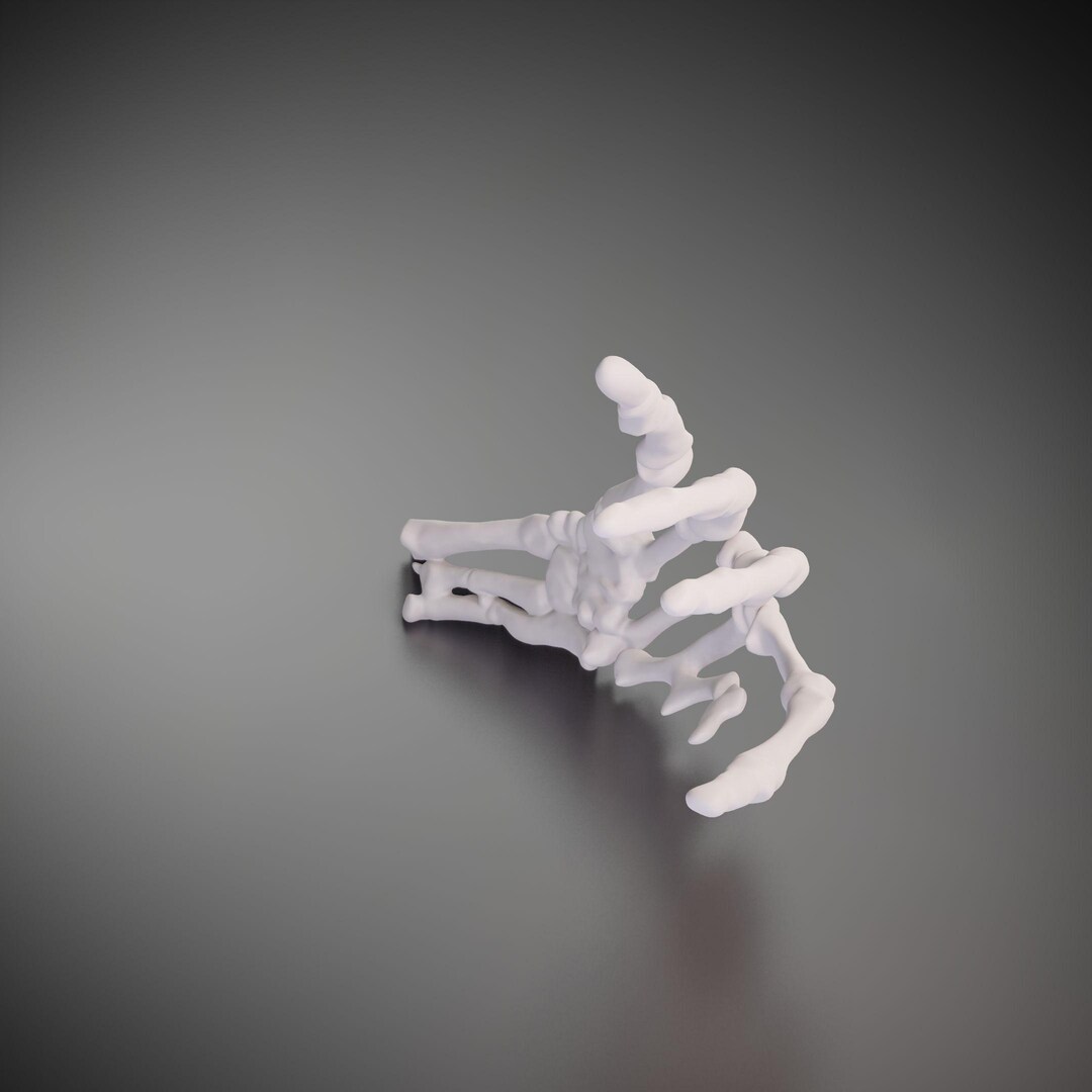 Skeleton Hand - 3D Printed Model | Custom Size & Color | LED Option ...