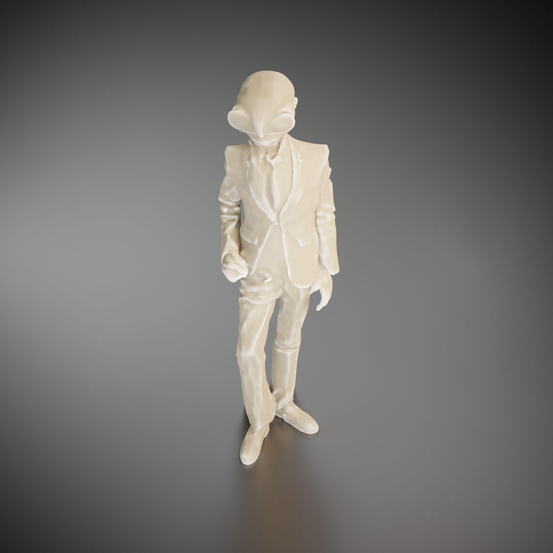 Alien in Suit - 3D Printed Model | Custom Size & Color | LED Option ...