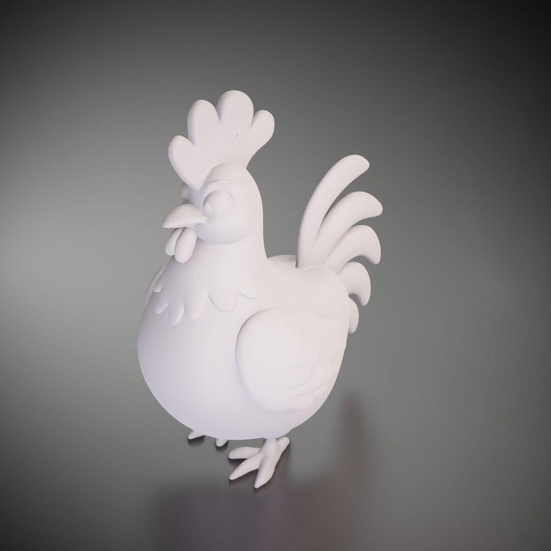 Chicken - 3D Printed Model | Custom Size & Color | LED Option | Pendant ...