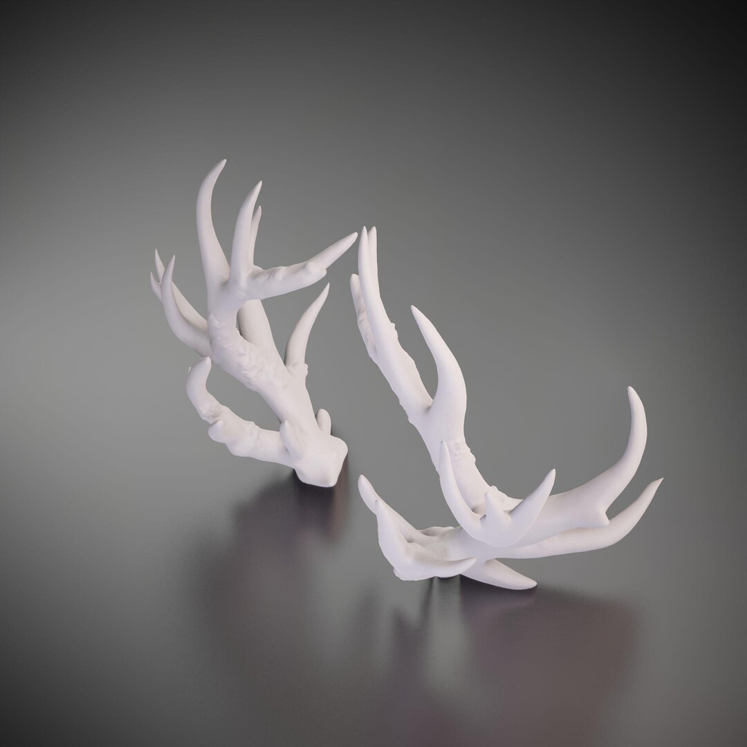 Antlers - 3D Printed Model | Custom Size & Color | LED Option | Pendant ...