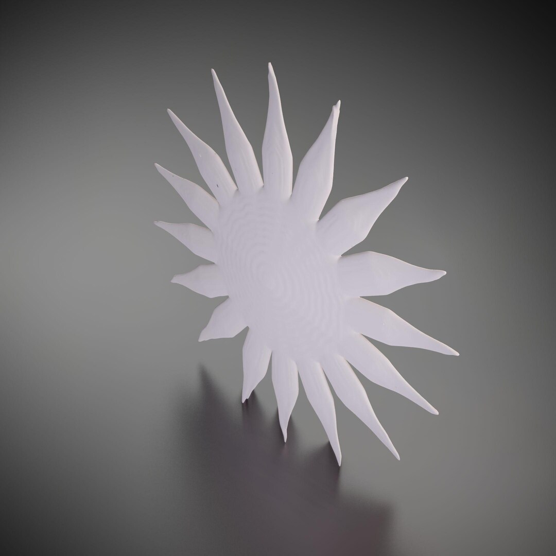 Sun - 3D Printed Model | Custom Size & Color | LED Option | Pendant or ...