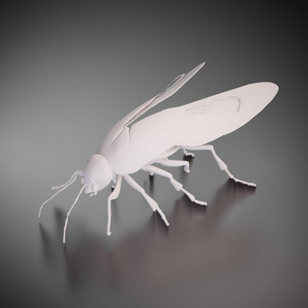 Bug - 3D Printed Model | Custom Size & Color | LED Option | Pendant or ...