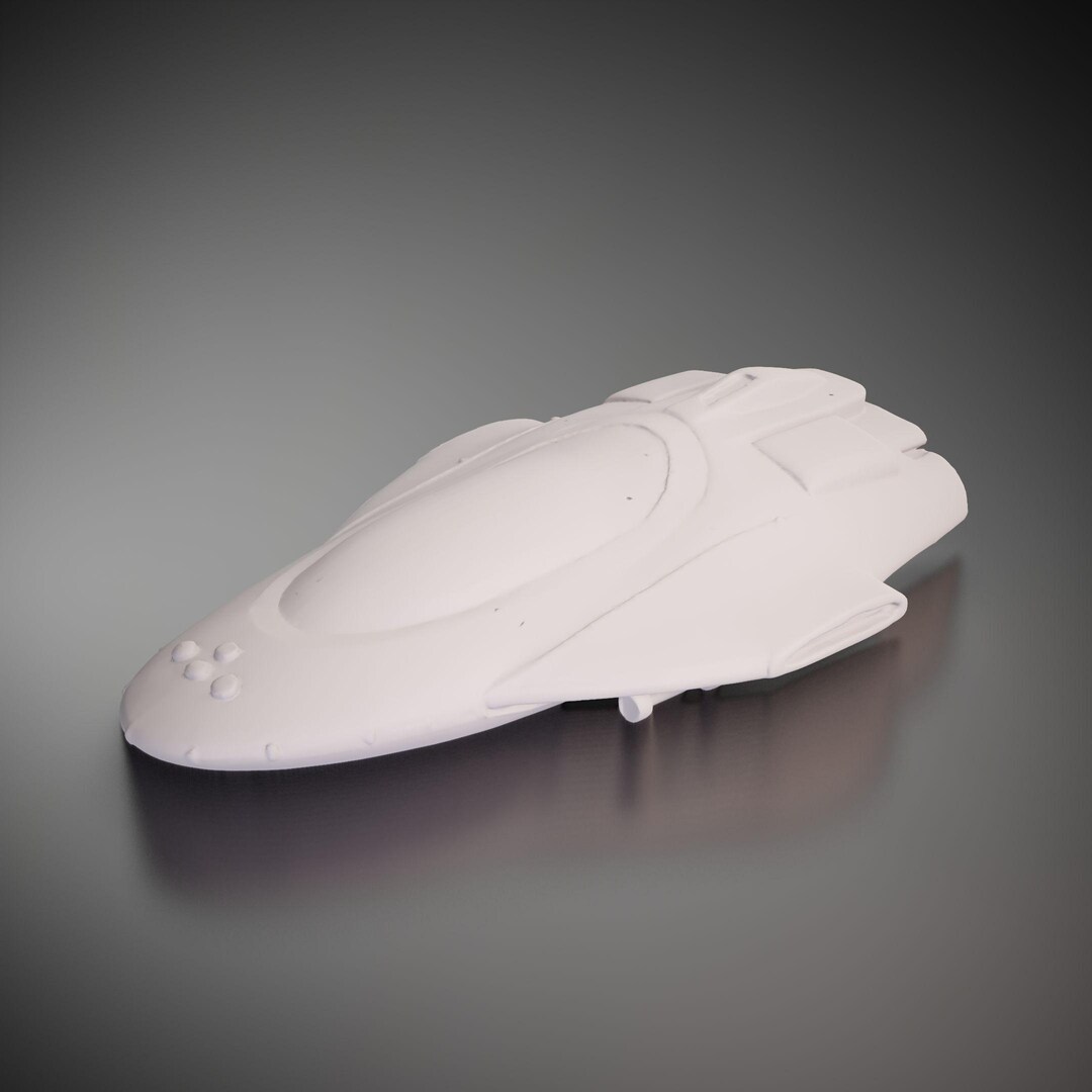 Alien Ship - 3D Printed Model | Custom Size & Color | LED Option ...